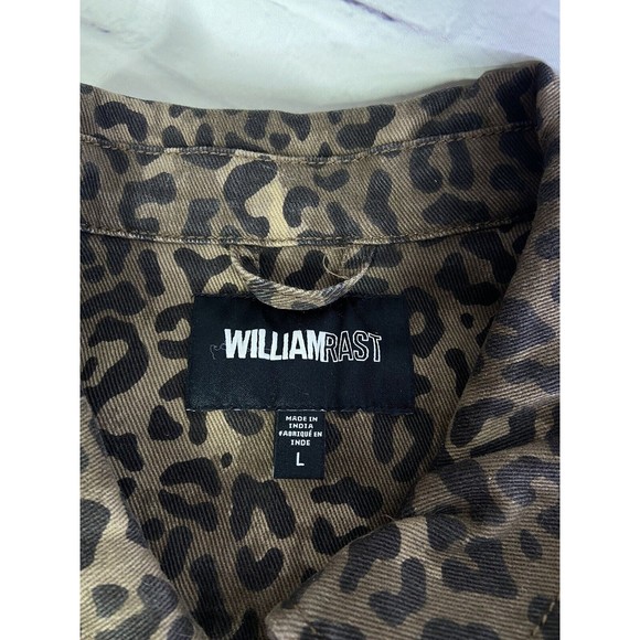 William Rast | Jackets & Coats | William Rast Animal Print Denim Jacket ...